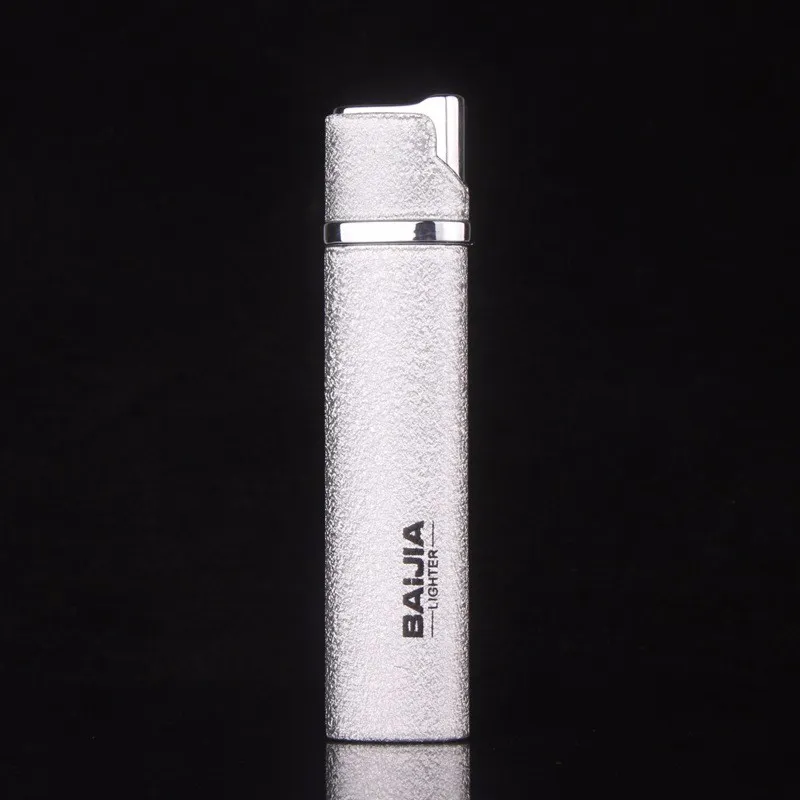 Designer Lighters: Pressing Type Flameless Windproof Metal Lighter ...