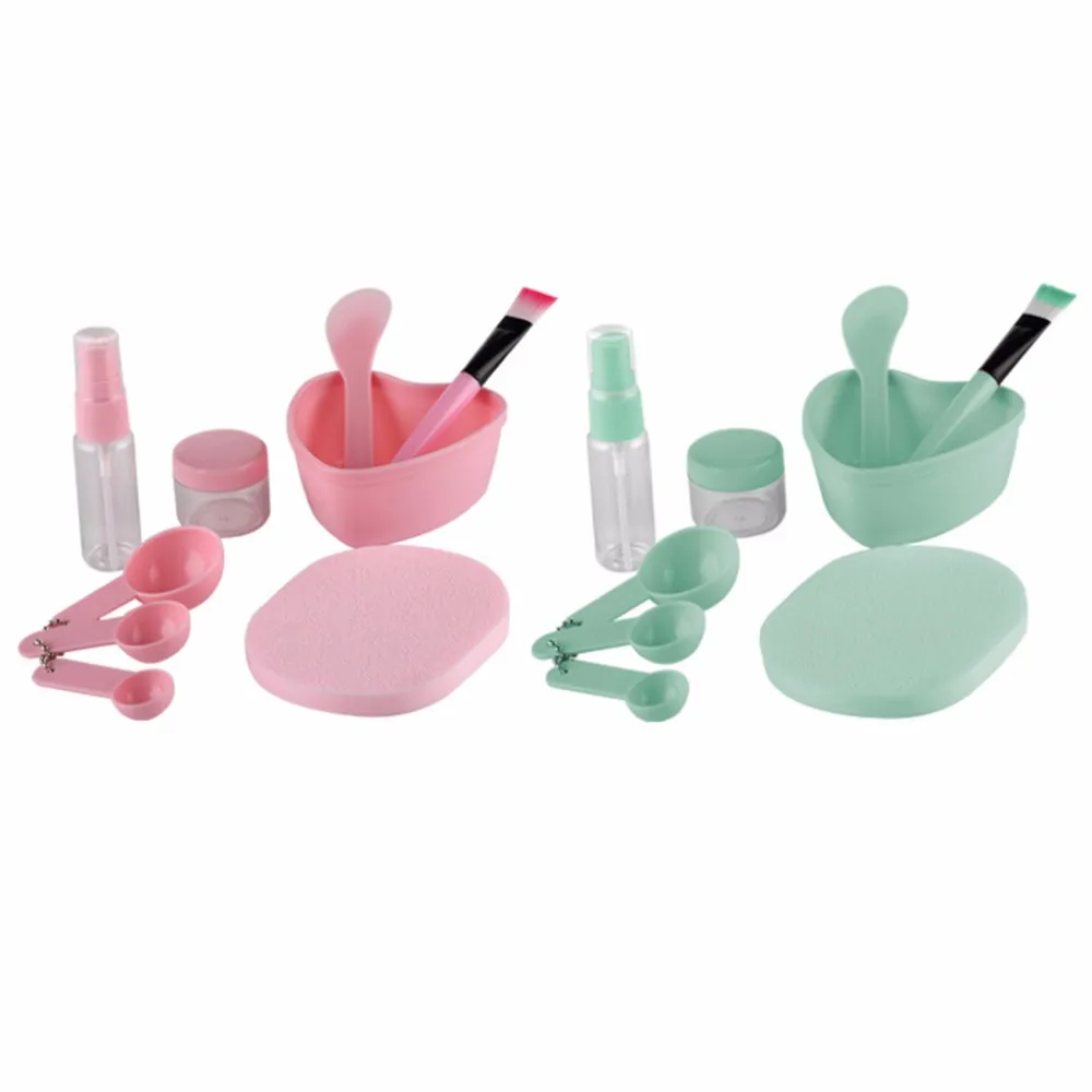 9 In 1 Mixing Bowl Brush Spoon Stick Makeup Beauty Face Facial Mask Kit ...