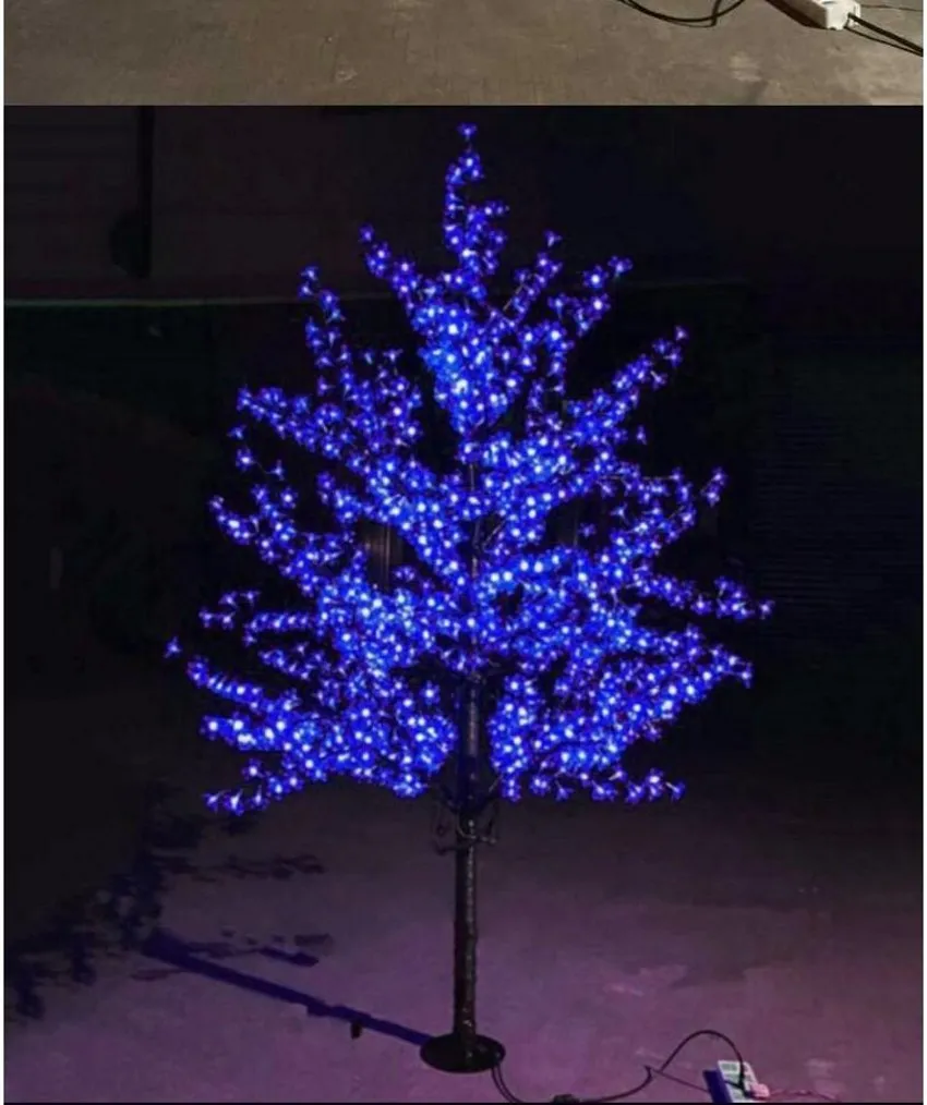 LED Artificial Cherry Blossom Tree Light Outdoor Light Up Tree LED ...