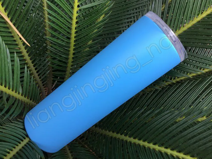 Skinny Tumblers Stainless Steel Insulated Cup With Lid And Straw, 20oz ...