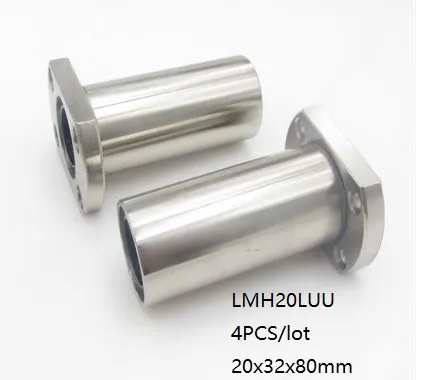 LMH20LUU 20mm linear ball bearing sliding type with rubber seal ring ...