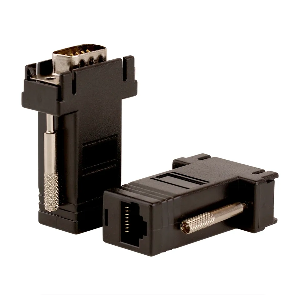 ZJT40 15PIN VGA A Conector RJ45 Nuevo Extensor VGA Macho A Lan Cat5 ...