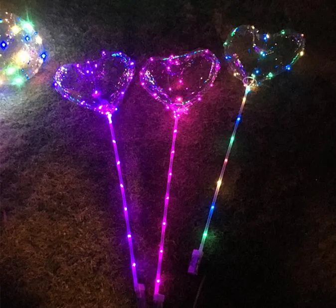 Light Up Heart Balloons - Valentine's Day Decor, LED Balloons for ...
