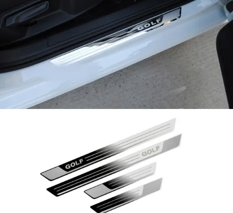 Stainless Steel Car Door Sill Scuff Plate For VW Volkswagen Golf 7 MK7 ...