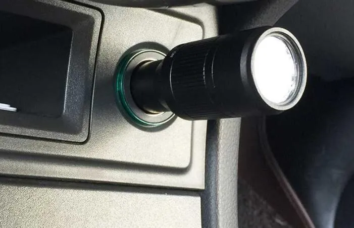 500 Lumens Cigarette Lighter Flashlight Torch Q5 Car Light Built In ...