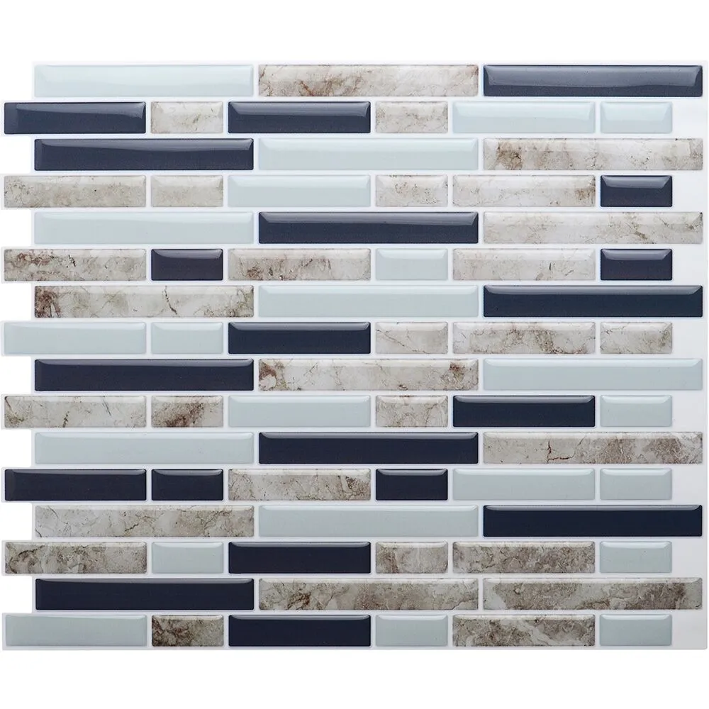 Self Adhesive 3D Wall Tile Peel And Stick Mosaic Tile DIY Kitchen ...