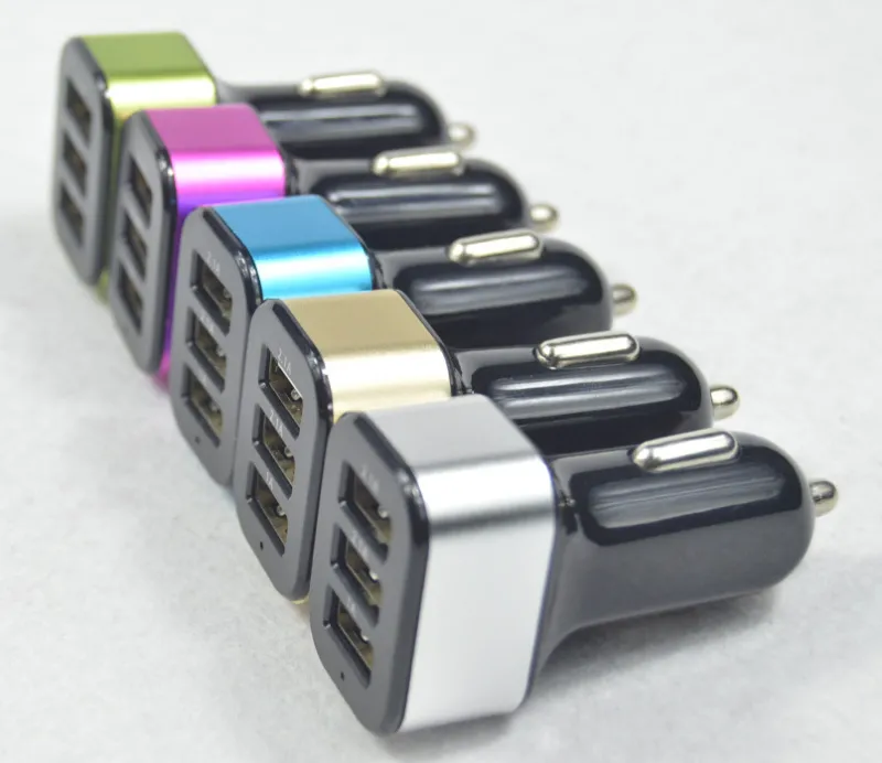 Premium 3-Port USB Car Charger: Rapid 5.1A Charging for Cell Phones ...