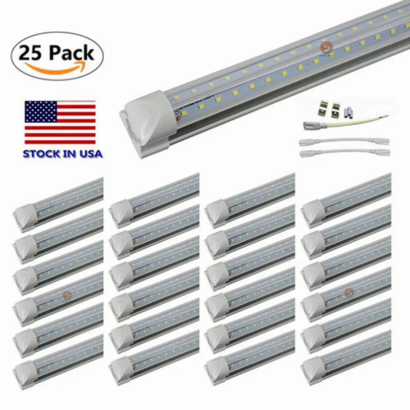8ft Led Shop Lights V Shaped 4ft 5ft 6ft Led Tubes T8 Integrated 8ft ...