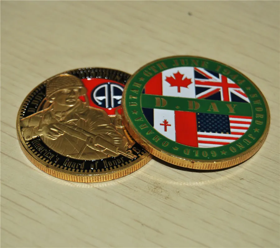 D Day 82nd Airborne Legion Jubilee 1944 Challenge Coin Guaranteed Imdb ...