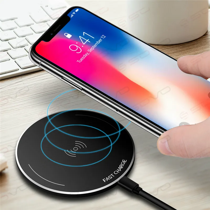 SOVO Qi Wireless Charger for iPhone X, 8, Samsung Note 8, Galaxy S8 ...