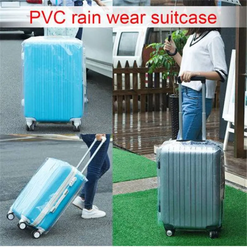 PVC Transparent Travel Luggage Protector Suitcase Cover Bag, Dustproof ...