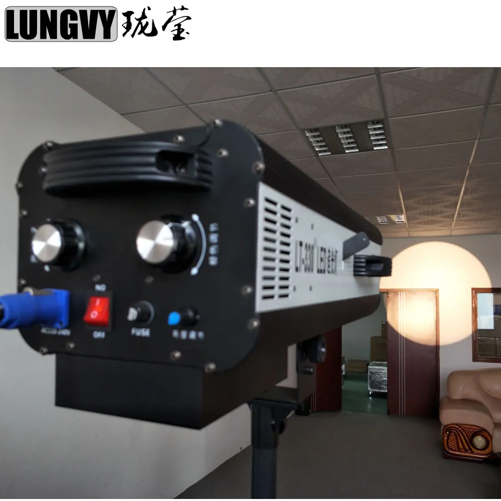 2x 330W LED Follow Spot Light - Powerful Stage Lighting with Tracker ...