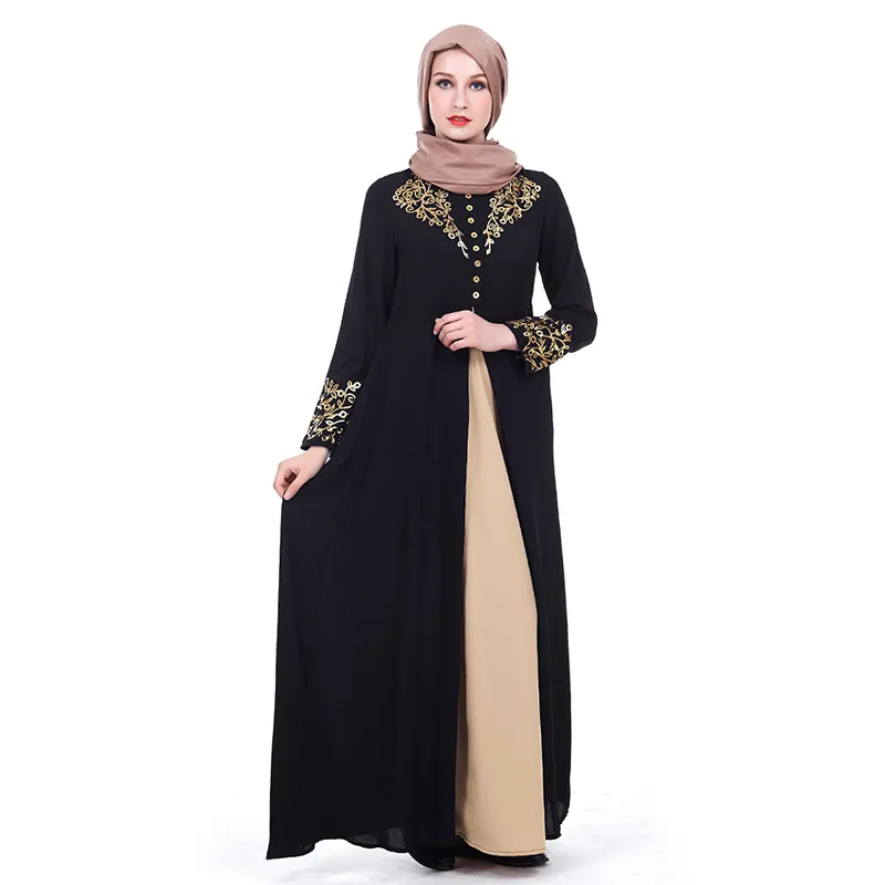 Dubai Dubai Dubai Kaftan Para Mujeres Musulmana Floral Stamping Ropa ...