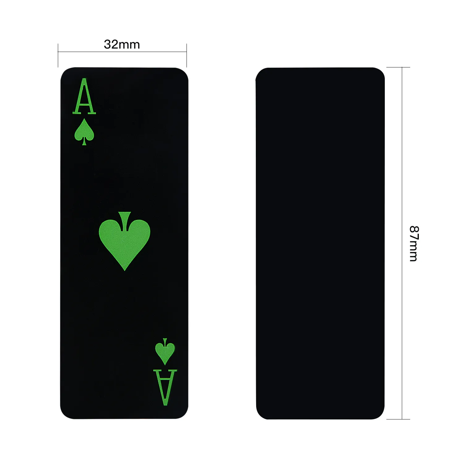 Luminous Playing Cards 54 Waterproof Glow In The Dark PVC Poker Cards For Board Games ...