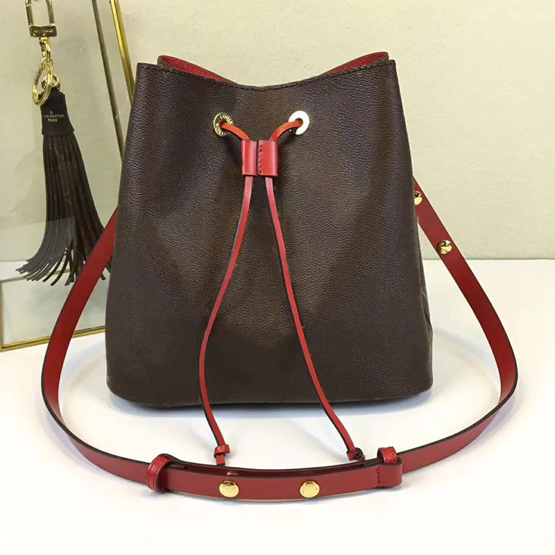 Leather Drawstring Tote: Classic 2024 Women's Shoulder Bag From ...