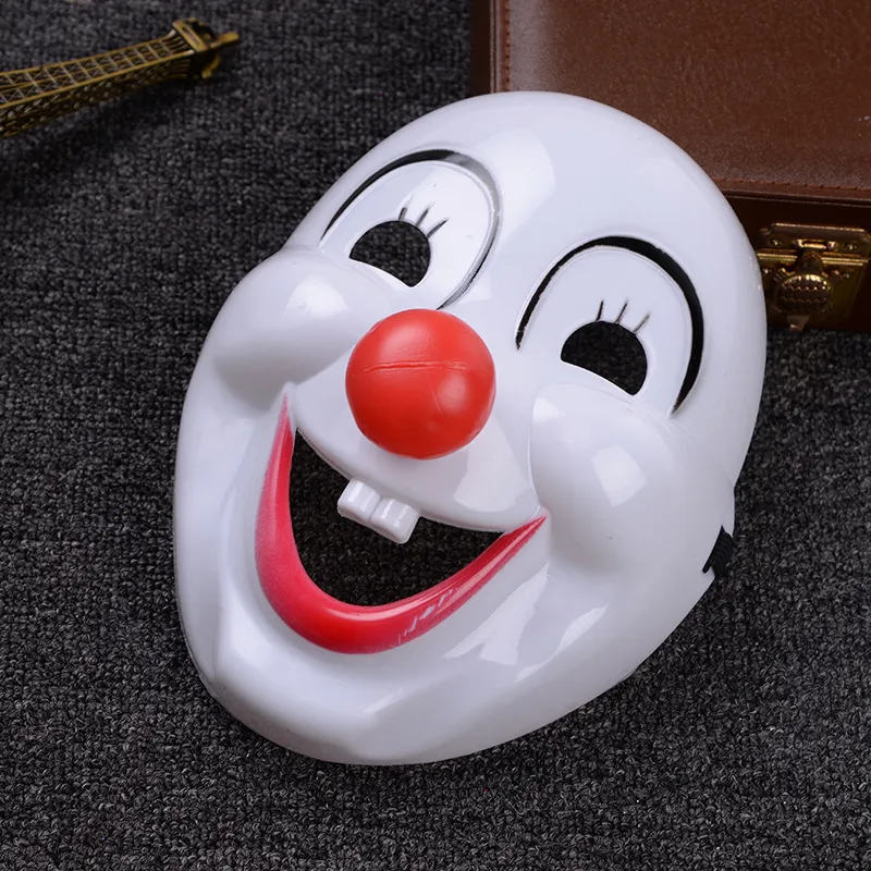Jolly Red Nose Clown Joker Face Mask Perfect For Cosplay, Make Up ...