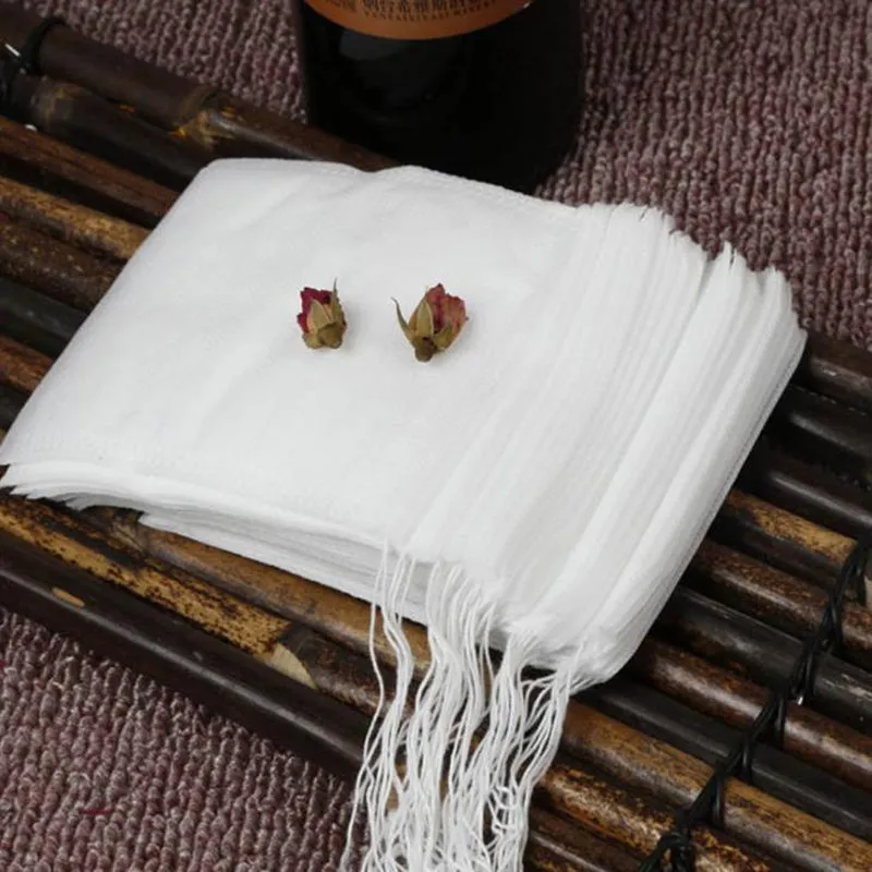 Nylon Tea Bags Empty 6x8cm Herb Tea Filter Bags With String, Heat Seal ...