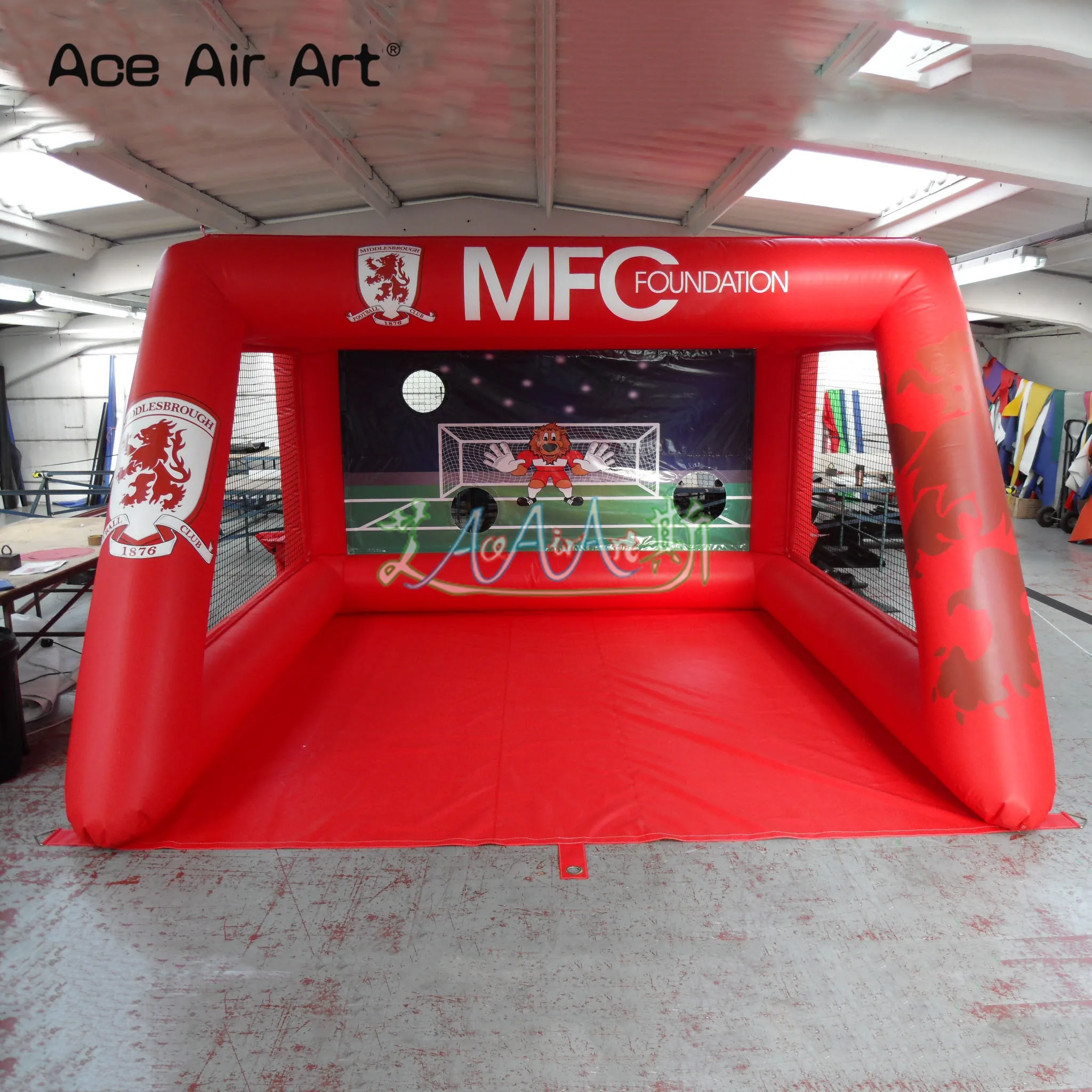 Wholesale 4 X 3m Inflatable Soccer Shooting Game, Blown Up Football ...