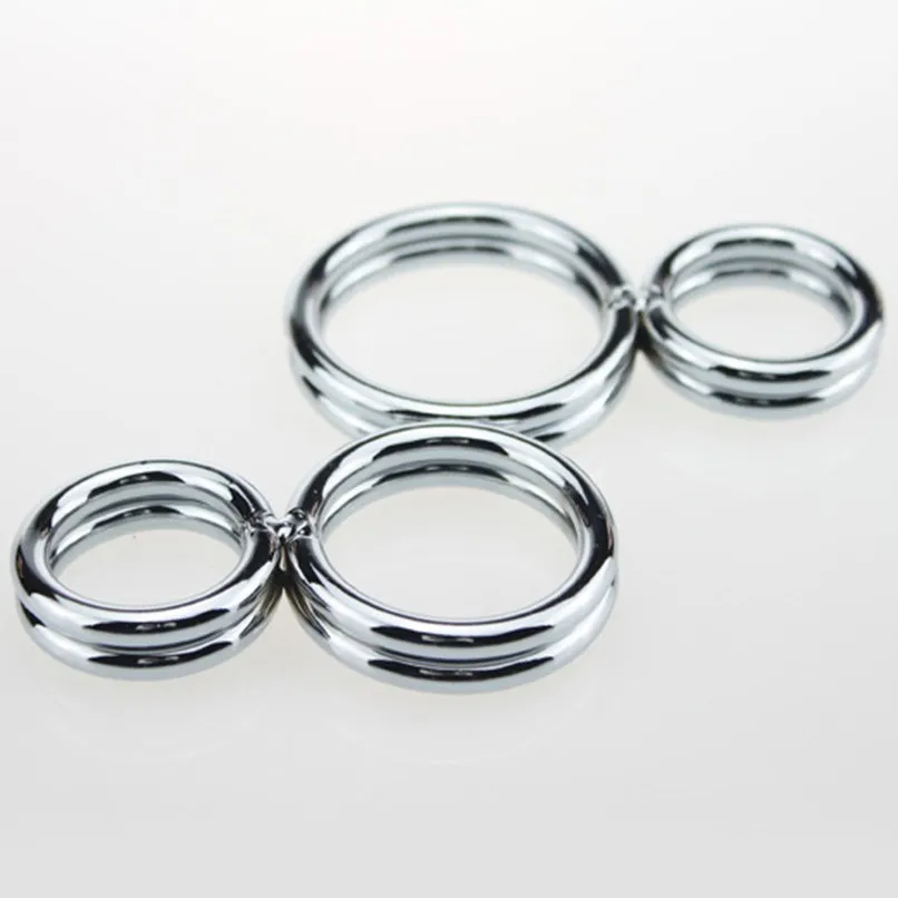 8 Sizes Stainless Steel Male Ring Set Durable Metal Restraint For ...