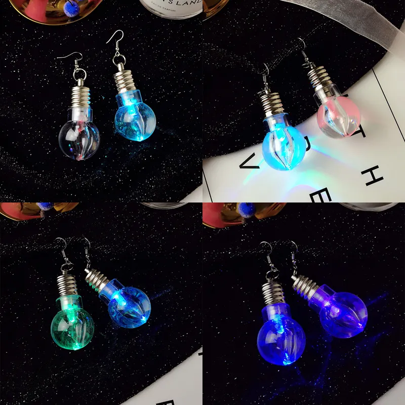 Wholesale Rave Light Balls Earrings With Red Light Bulbs And Colorful ...