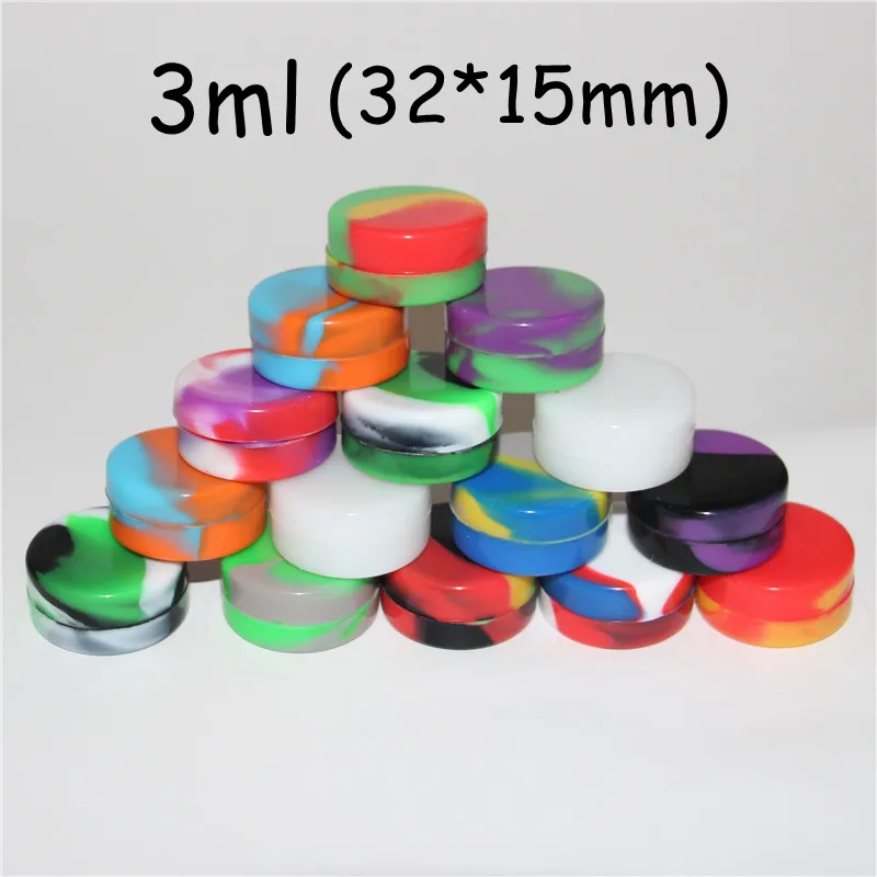 Silicone Dab Wax Oil Containers 3ml, 5ml, 7ml, 22ml Food Grade, Non ...
