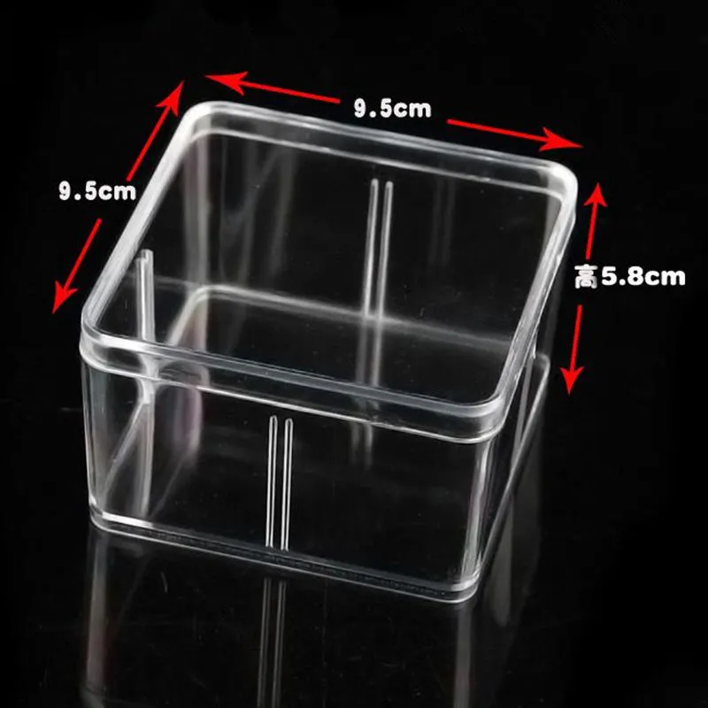 Square Small Box PS Transparent Plastic Storage Box Collection ...