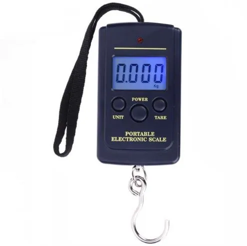 40kg Portable Digital Hanging Scale - Mini Electronic Hook Scale for ...