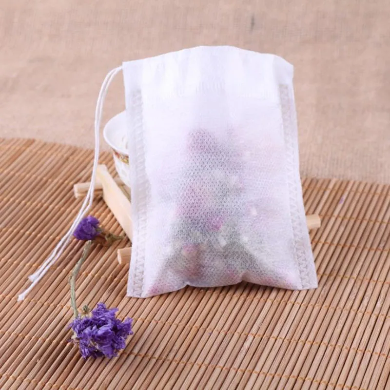 Nylon Tea Bags Empty 6x8cm Herb Tea Filter Bags With String, Heat Seal ...