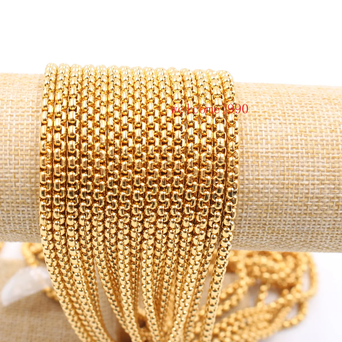 Of 5m Gold Stainless Steel Jewelry Finding Cheap Gold Chains With 3mm ...