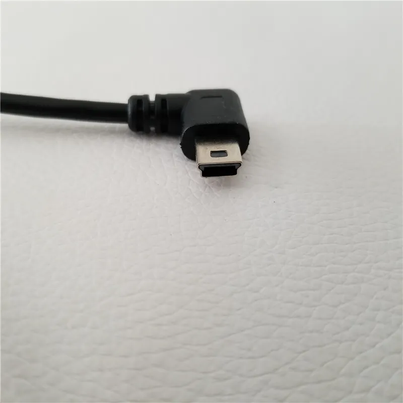 90 Degree Right Angle Mini USB B Male To USB B Female Data Cable Panel ...