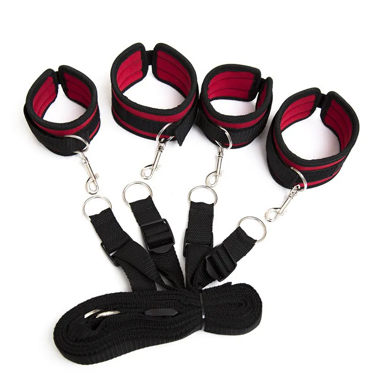 Bed-On supplemental inflatable restraint system with Tied Rope for BDSM ...