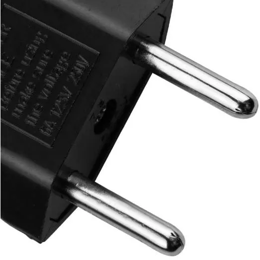 DHgate.com:EU Plug Adapter: US 2 Flat Pin to EU 2 Round Pin Travel ...