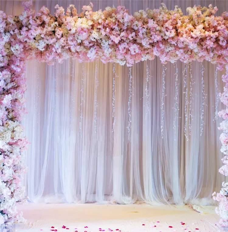 Elegant Fabric For Photo Backdrop Curtain Lightweight Drape With Sash ...