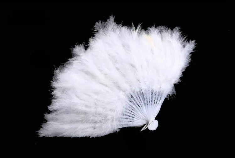Elegant Feather Fans: Decorative Fluffy Hand Fans For Weddings, Parties ...