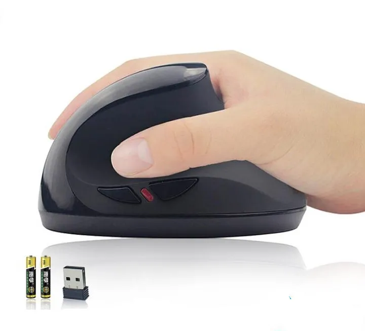 Wireless Vertical Ergonomic Optical Mouse S8 with Third Gear DPI Toggle ...