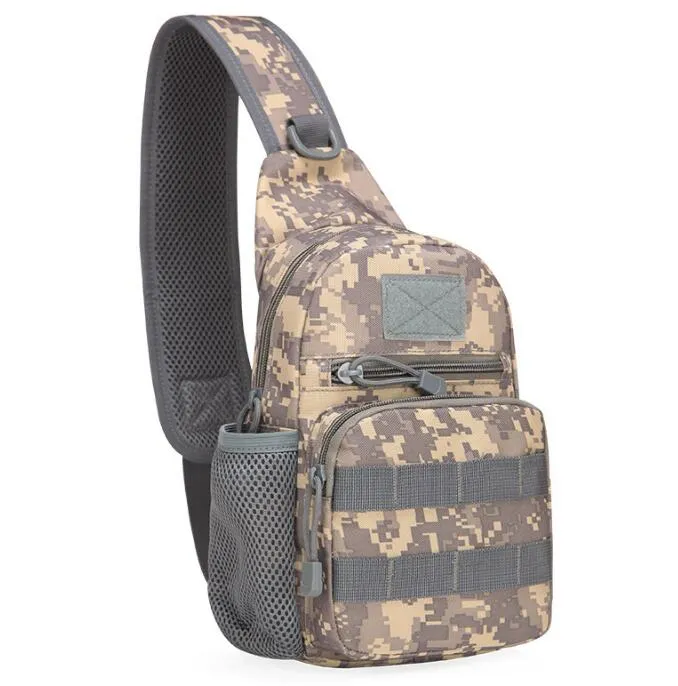 Canvas Tactical Military Chest Bag Single Shoulder Sling For Outdoor ...