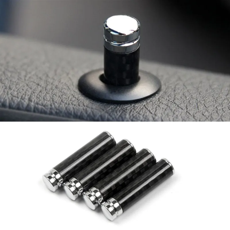 Car Stickers Tech Carbon Fibre Car Lock Modified Door Pin For BMW E36 ...