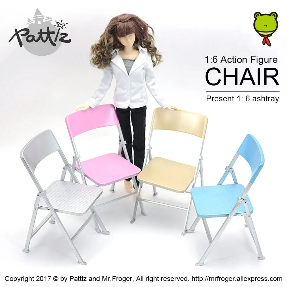 PATTIZ 1:Plastic Chair Models Diy Dolls Accessories Action Figure Mini ...
