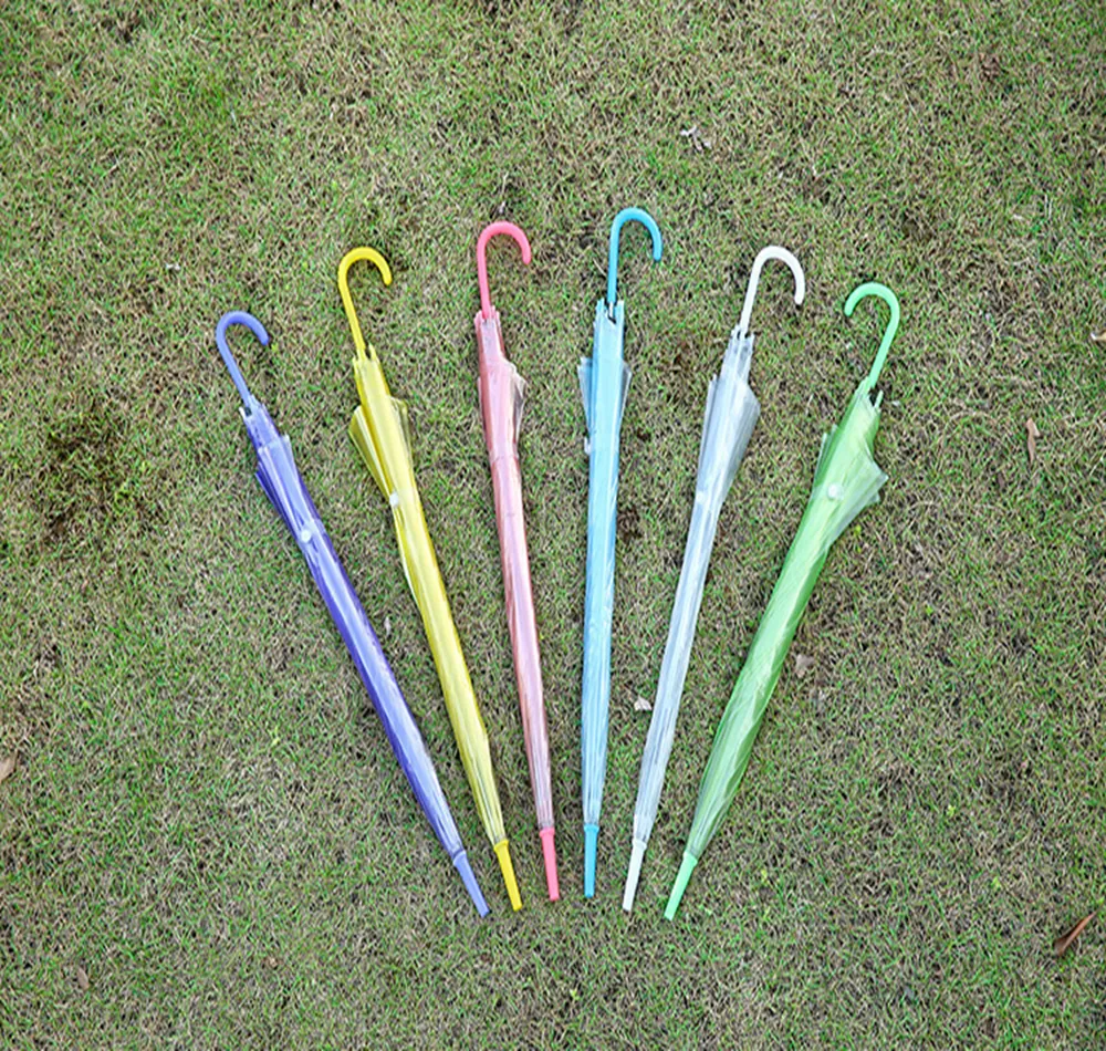 Clear Transparent Rain Umbrella PVC Rain Dome Bubble Rain Sun Shade ...