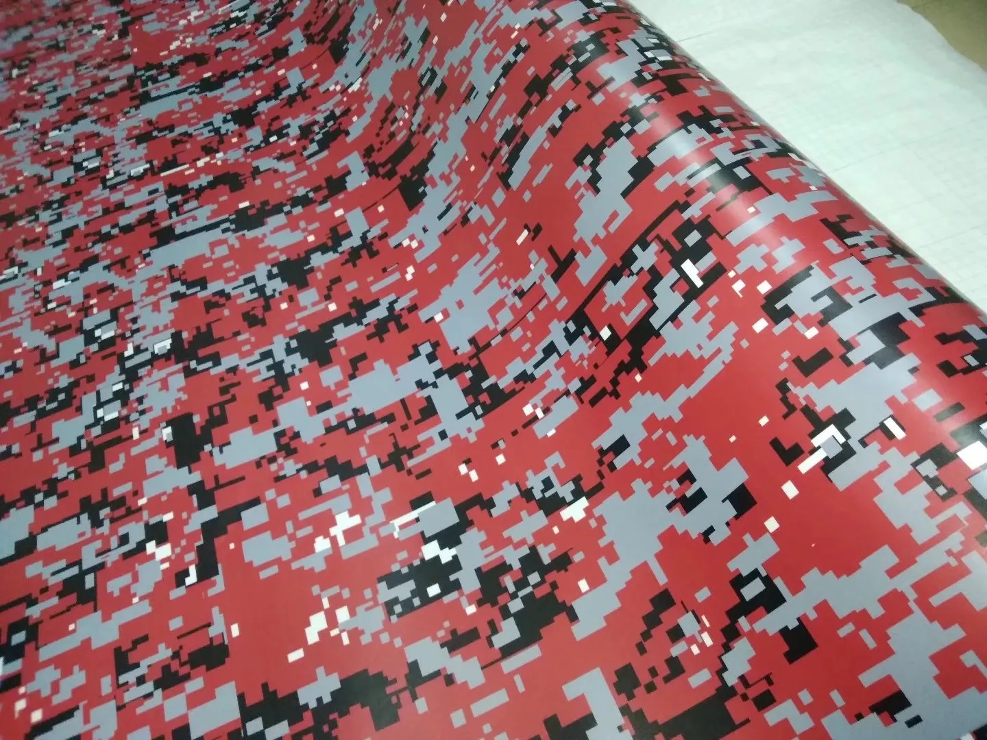 Red Small Print Camo Vinyl Car Wrap Air Release, 1.52x30m, 2024 From ...