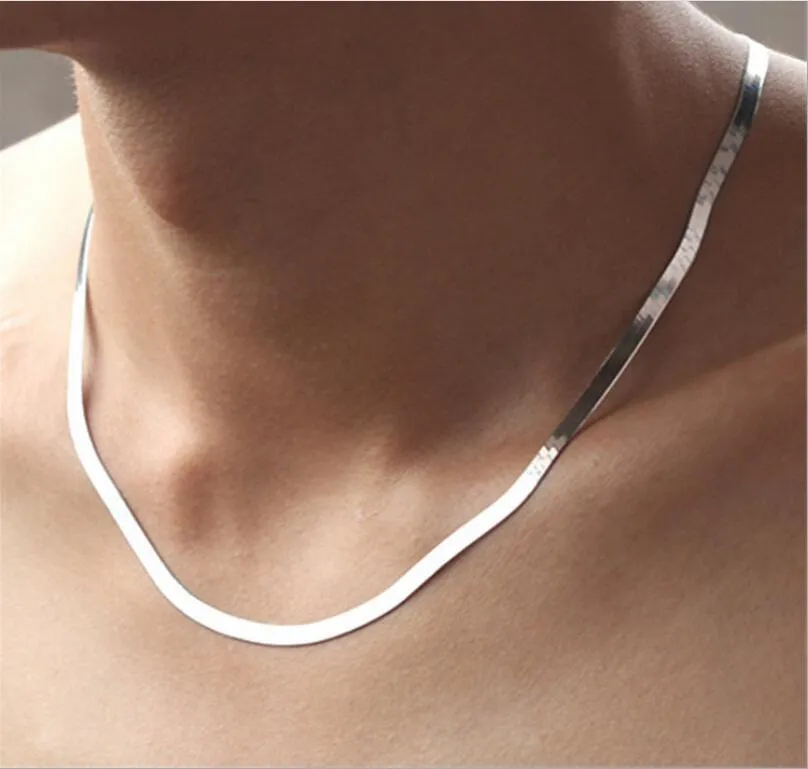 Snake design silver chain store