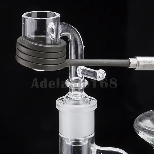 Round Bottom Quartz Enail With Hook OD: 19.5mm Flat Top Banger ...