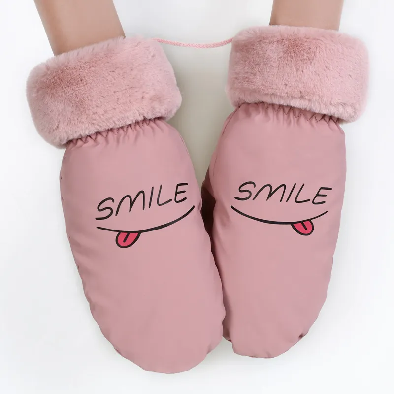 DHgate.com:Womens Autumn Winter Snow Gloves, Thick Warm Cloth Mittens ...