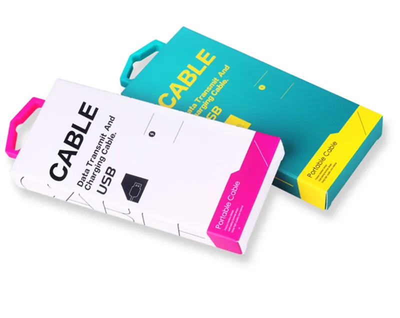 DHgate.com:20pcs Micro USB Charge Cable Packaging Box, Black Cardboard Phone Charger Organizer ...