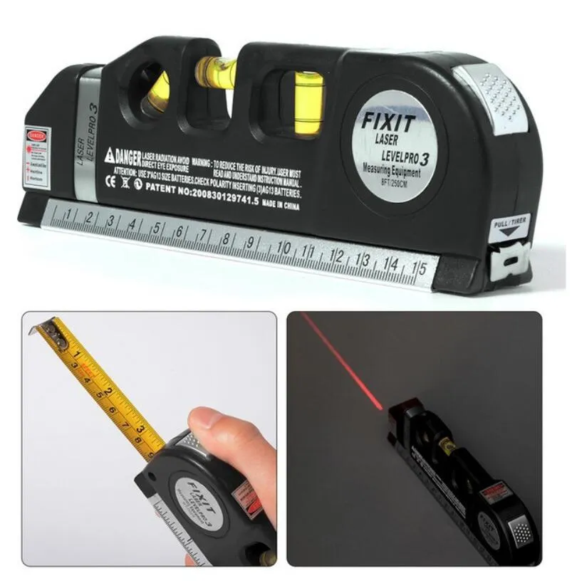 DHgate.com:4-in-1 Laser Level Tool: Infrared Cross Line Laser with 2.5M ...