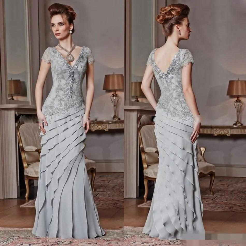 Elegant Silver Mother Of The Bride Dresses Short... From Lindaxu90 ...