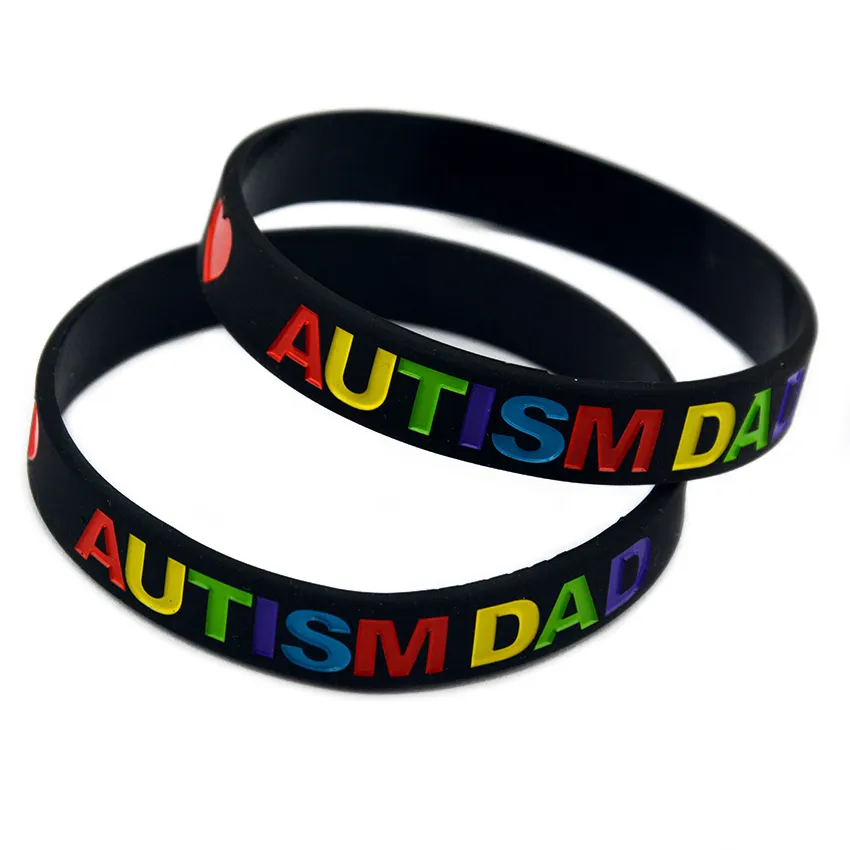 DHgate.com:50PCS Multicolor Silicone Bracelets for Autism Awareness ...
