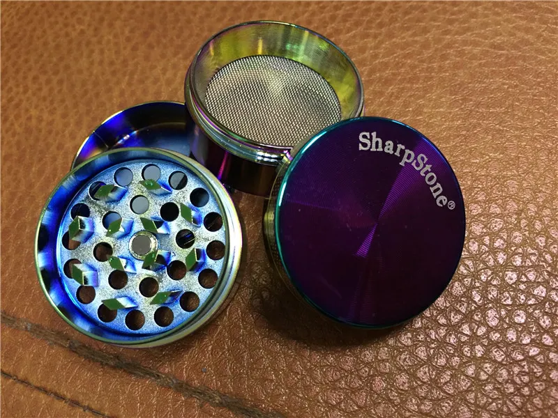 Rainbow Sharpstone Grinders Ice Grinder Zinc Alloy Metal Grinders 40/50 ...