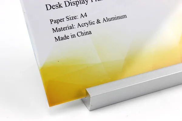 Wholesale A4 297*210mm Acrylic Label Holder Metal Stand Name Card ...