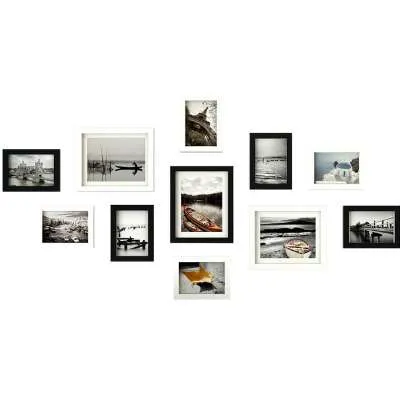 Large Wooden Photo Frames, Photo Frame Wall Collage Set, White Multi ...